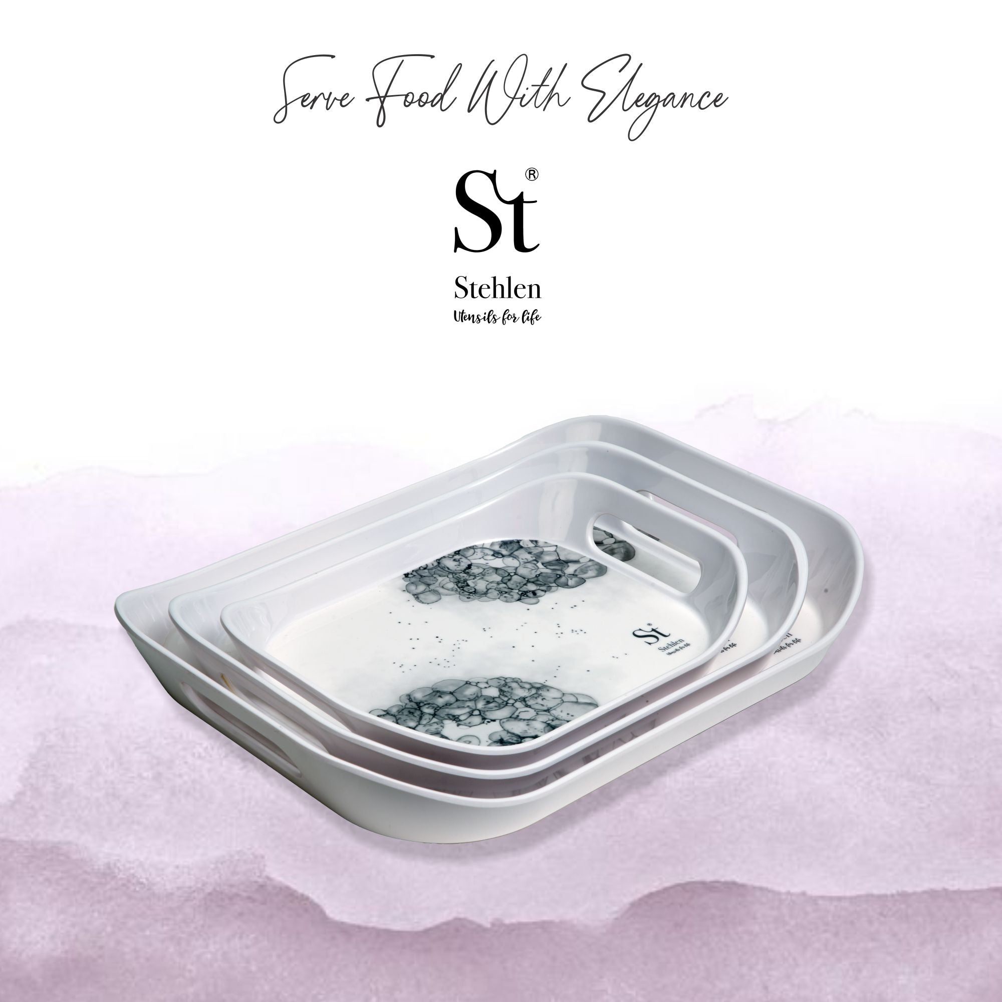 Best Melamine Serving Trays in India, Buy Serving Platters Online with ...