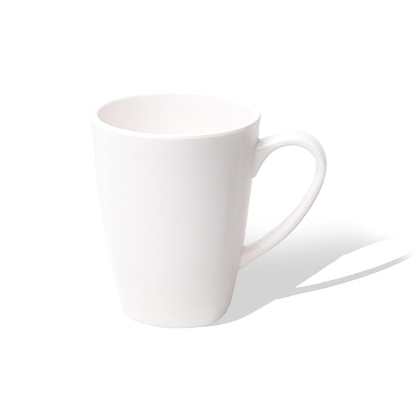 Set of 2 White Grande Melamine Coffee Mugs | Break Resistant & Hot Saf ...